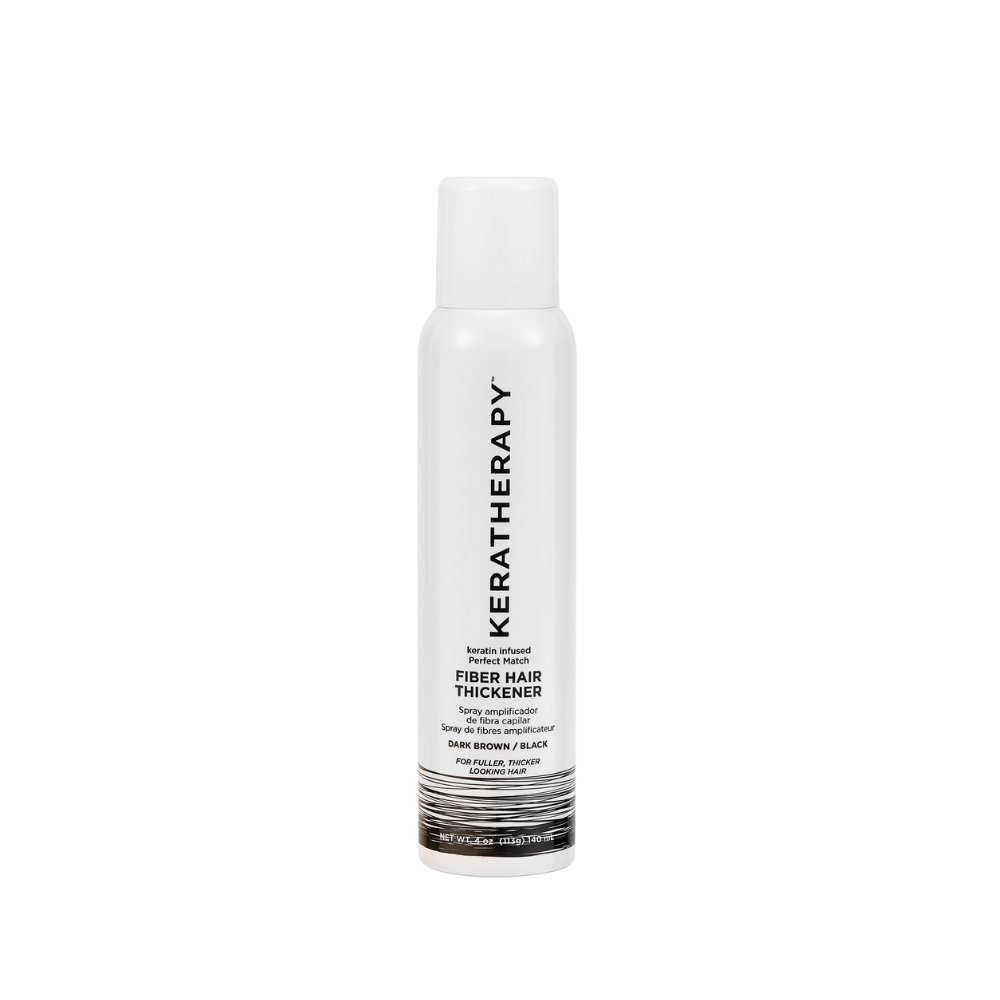 Keratherapy Fiber Hair Thickener - Dark Brown Black 140ml – Barber supplies
