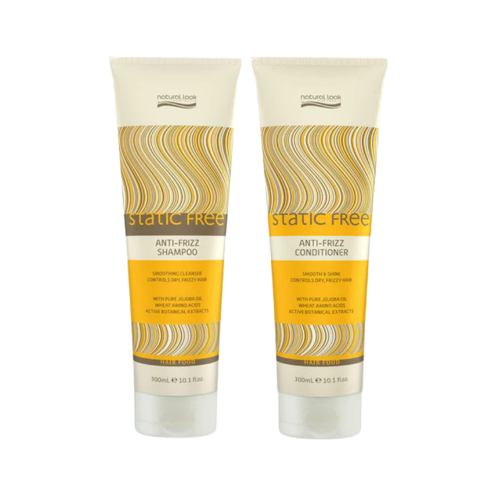 Natural Look Anti-Frizz Shampoo & Conditioner 300ml Bundle – Barber ...