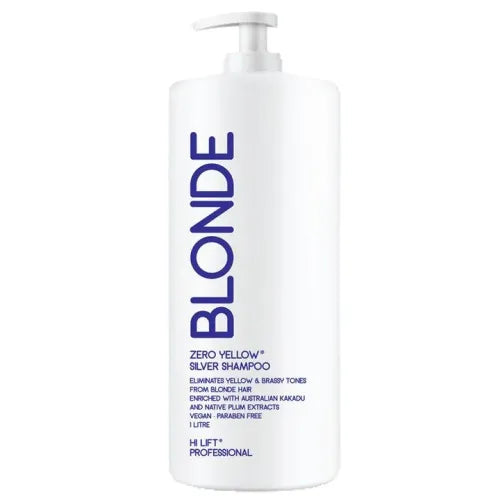 Hi Lift Blonde Zero Yellow Pure Silver Shampoo – 1L | Professional Bra ...