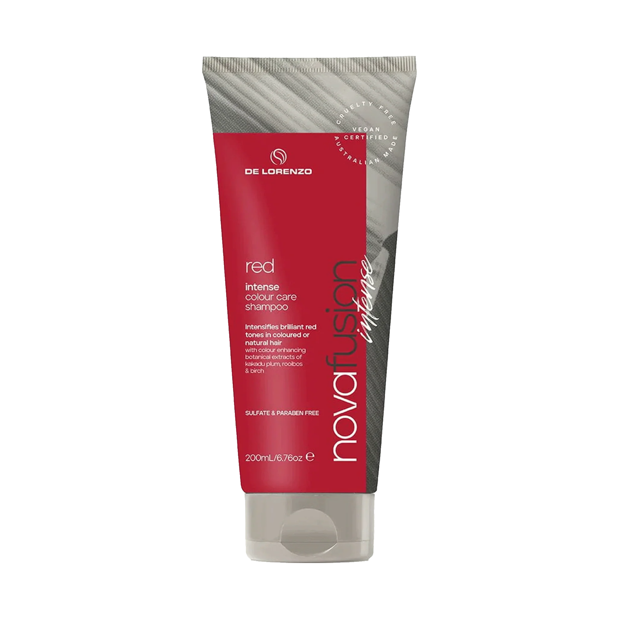 De Lorenzo Novafusion Colour Care Shampoo Intense Red 200ml – Barber ...