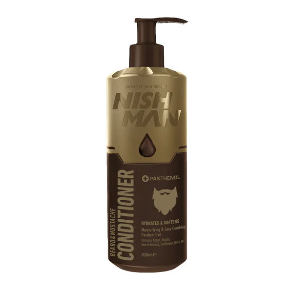 Nish Man Beard & Mustache Cream Conditioner 200ml – Barber supplies