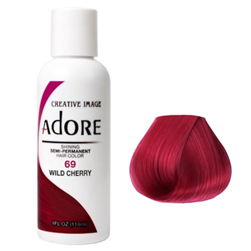 Adore Semi Permanent Hair Colour 69 Wild Cherry 118ml – Barber supplies