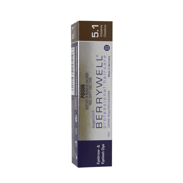 Berrywell 5-1 Eyebrow And Eyelash Tint Chestnut 15ml – Barber supplies