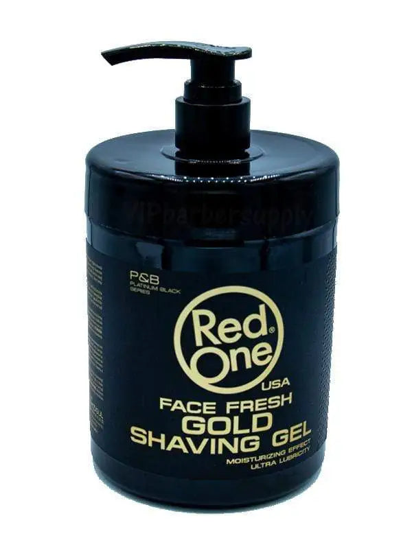 RedOne Face Fresh Gold Barber Shaving Gel 1000ml – Barber supplies