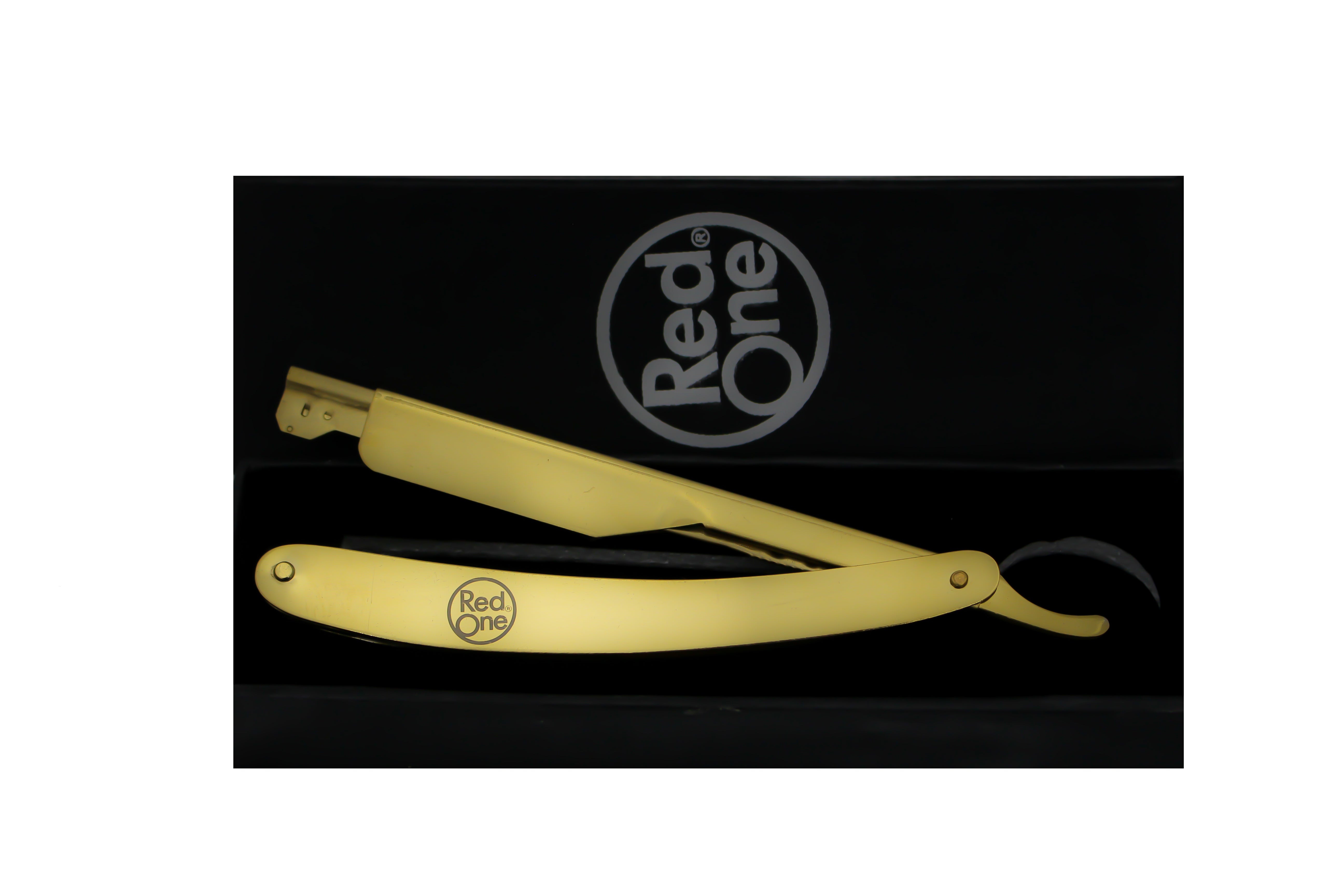 RedOne Straight Cut Throat Shaving Razor Barber Salon Slide (Gold ...