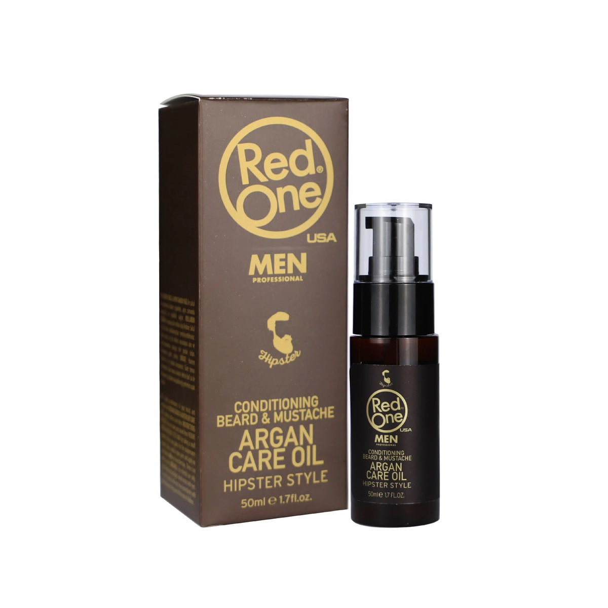 RedOne Argan Beard Care Oil – 50ml Brown – Barber supplies