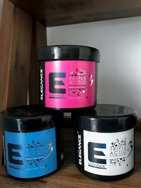 Elegance Triple Action Hair Styling Gel - 250ml & 500ml & 1kg – Barber ...
